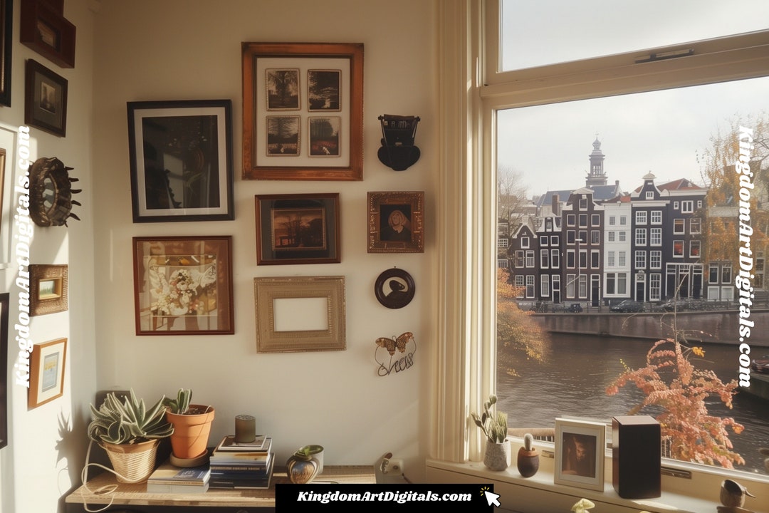 Amsterdam Zoom Background | Realistic Modern Virtual Background, Home ...