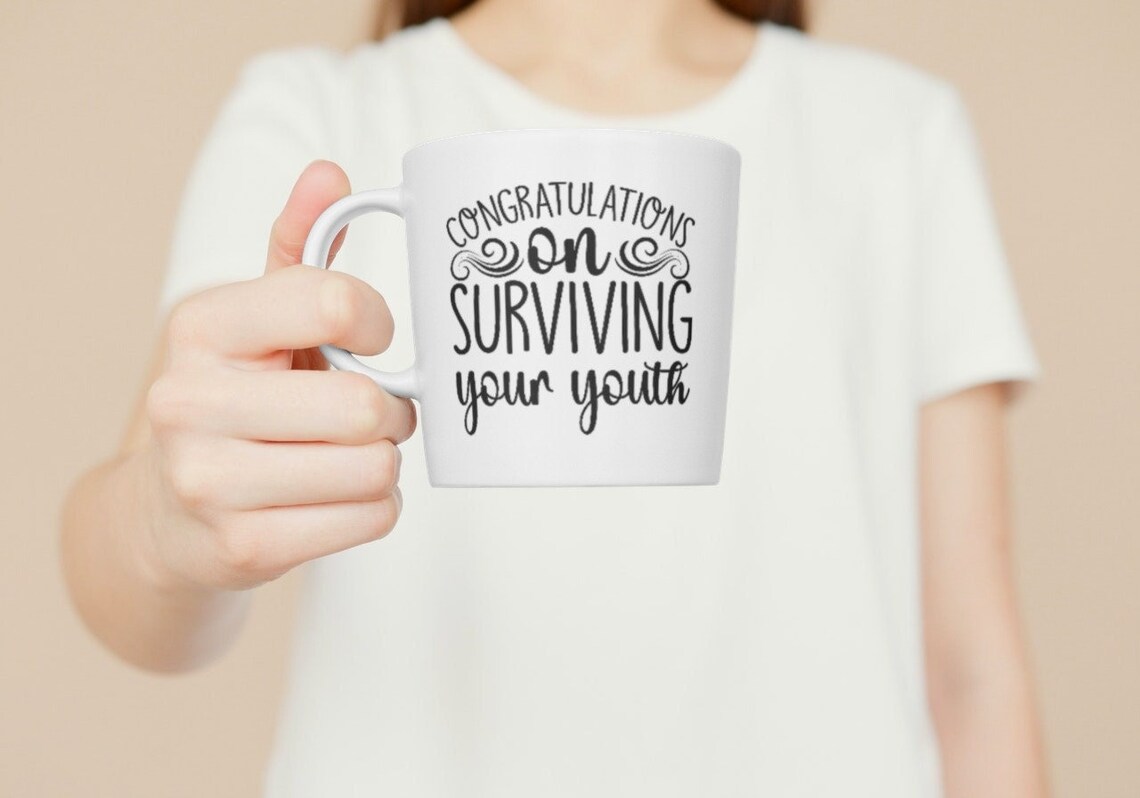 Congrats on Surviving Your Youth SVG Happy Birthday Girl - Etsy