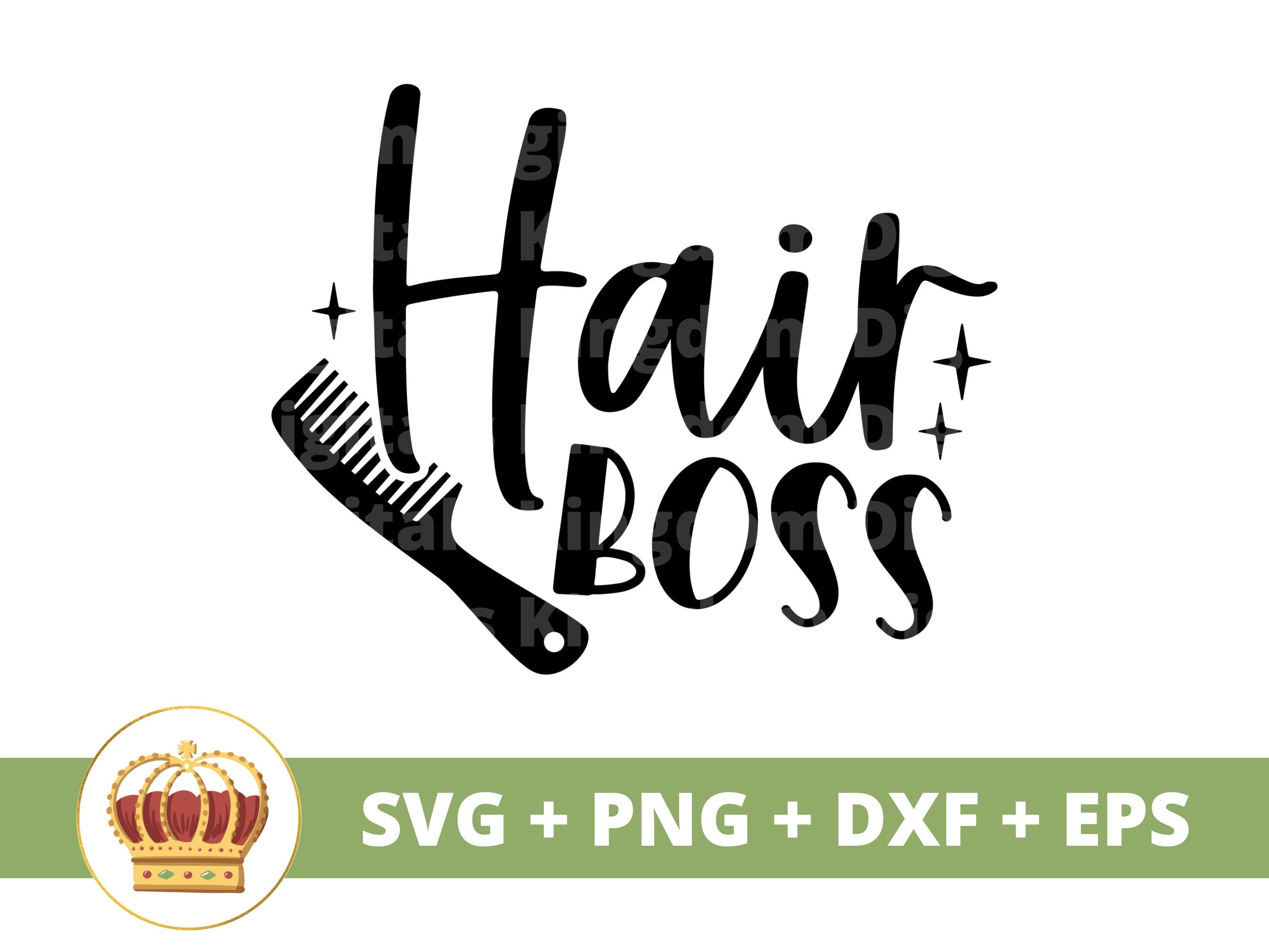 Hair Boss SVG | Hair Stylist SVG, Scissors, Comb, Salon Sign ...