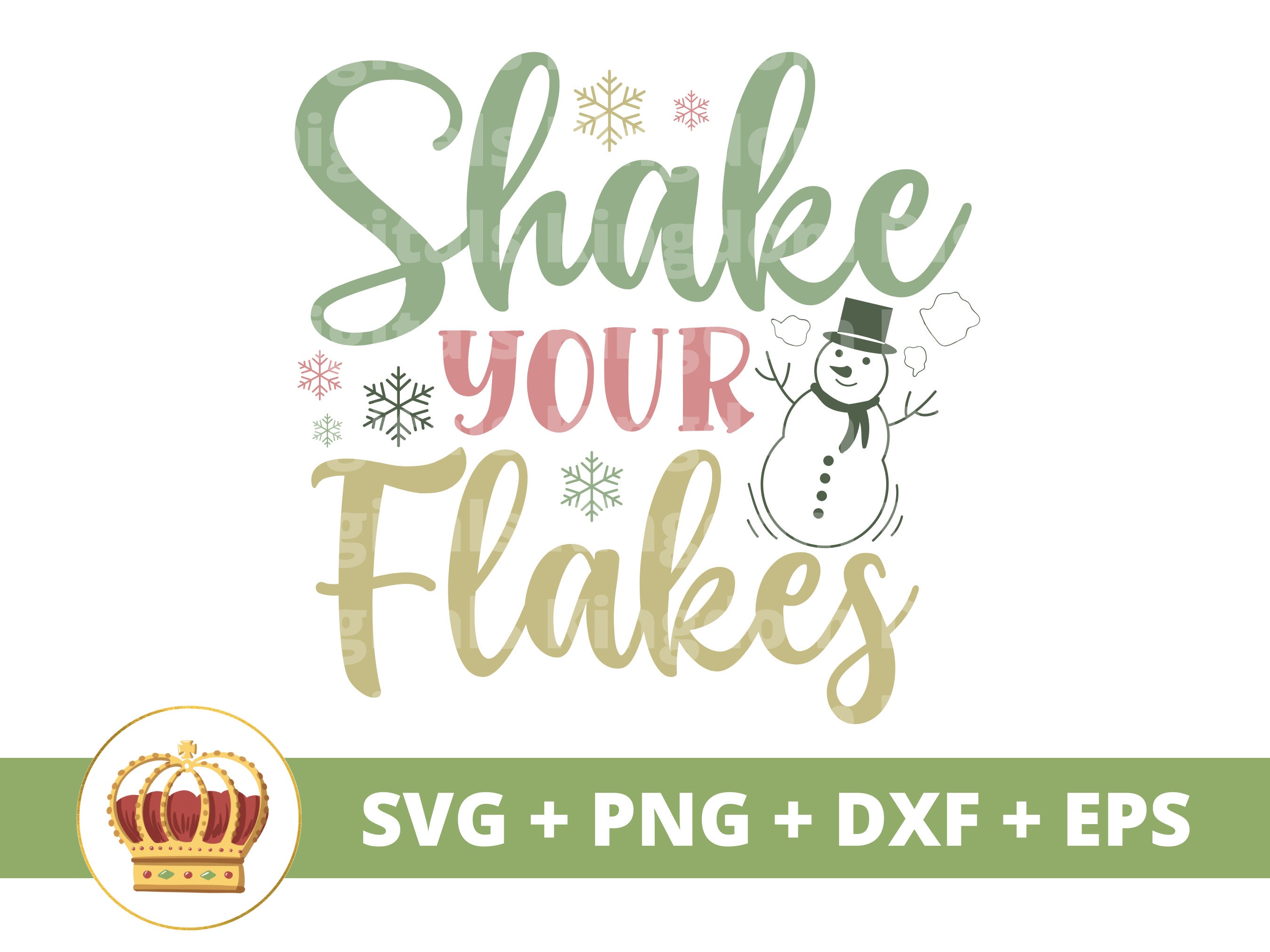 Shake Your Flakes SVG Funny Christmas SVG Snowy Snowflakes - Etsy