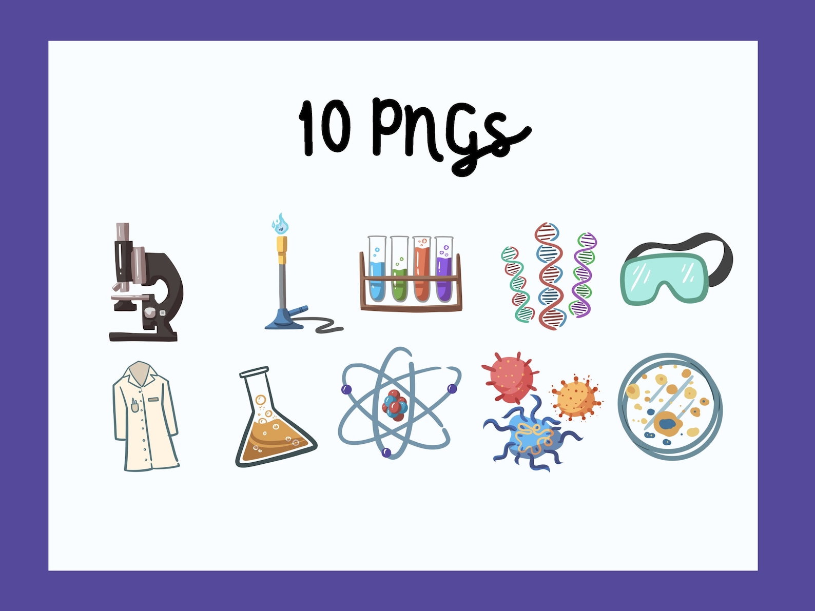 Science Clipart Set PNG | Lab Scientist Chemistry School Teacher ...