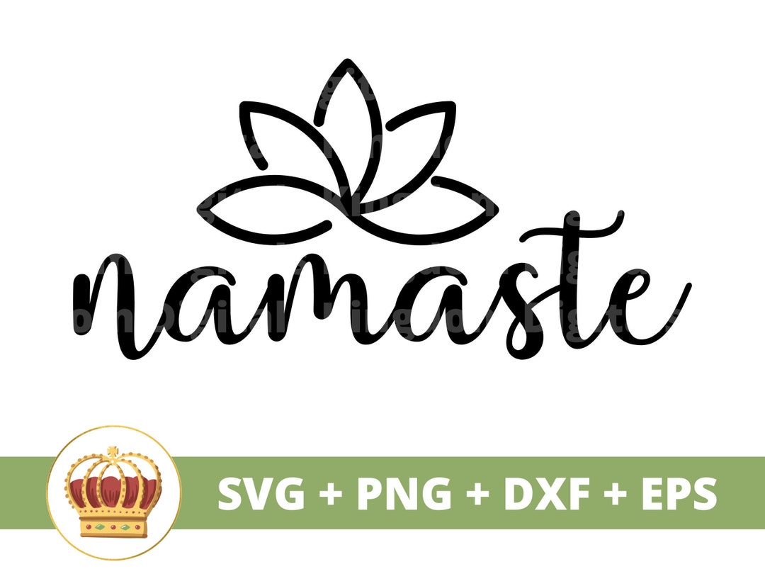Namaste SVG | Yoga Pose Meditation Wise Relax Spiritual Lotus Zen ...
