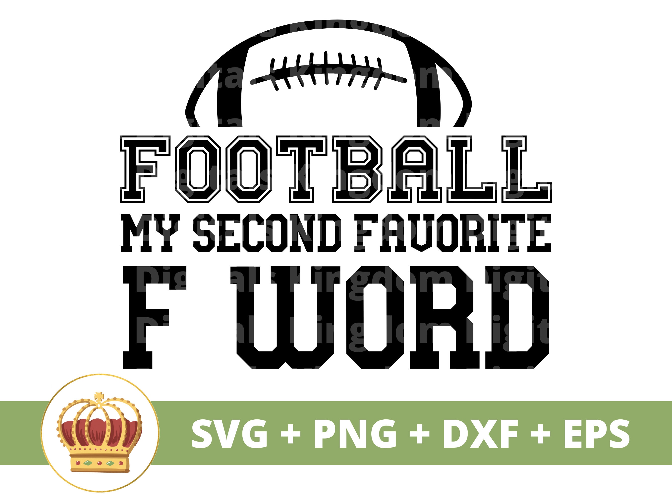 FOOTBALL My Second Favorite F Word SVG Football Svg Helmet - Etsy