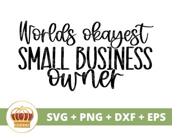 Worlds Okayest Boss Svg - Etsy