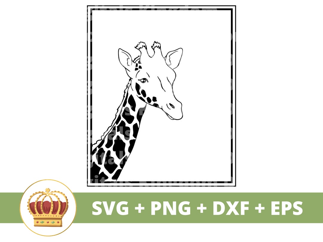 Giraffe SVG & PNG | African Africa Safari Cute Animal Kingdom Wild Head ...