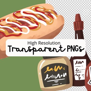 Grilling Clipart Set PNG | BBQ Party Barbecue Meat Picnic Hot Dogs ...