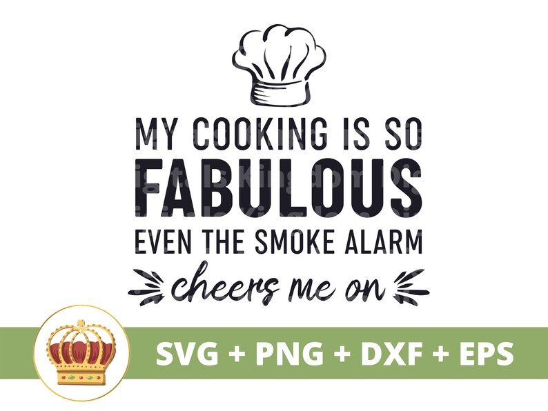 My Cooking is Fabulous SVG Kitchen Sign Baking Chef Pot - Etsy