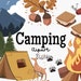 Camping Clipart Set PNG | Hiking Wilderness Outdoors Vacation Adventure ...