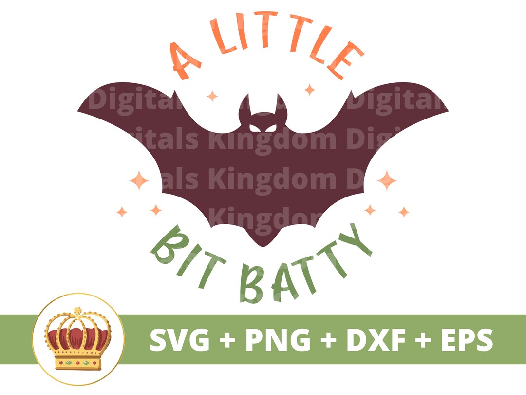 A Little Bit Batty SVG | Halloween Svg Fricken Bats Fall Spooky Cute ...