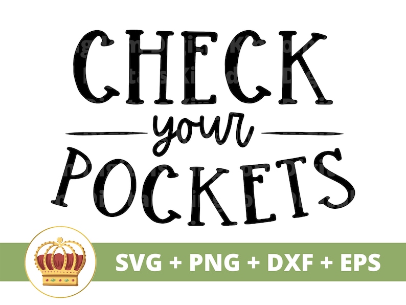 Check Your Pockets SVG Laundry SVG Laundry Room Sign - Etsy