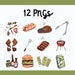 Grilling Clipart Set PNG | BBQ Party Barbecue Meat Picnic Hot Dogs ...