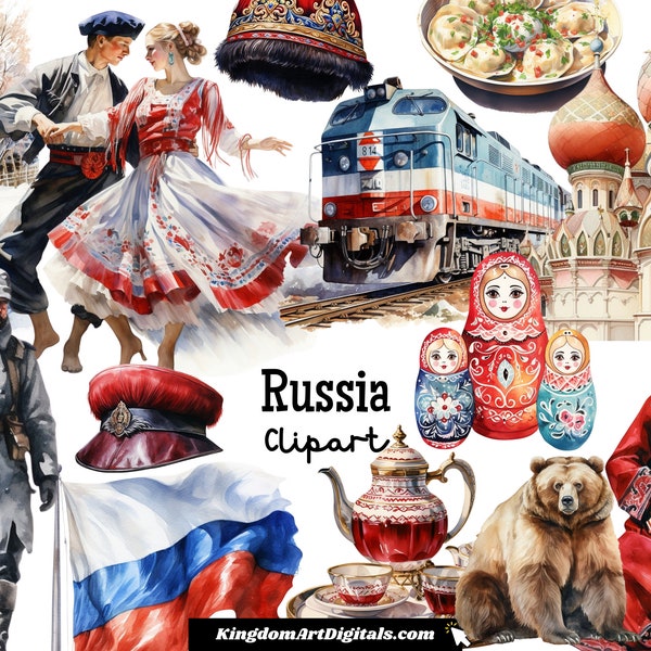 Russian Clipart - Etsy