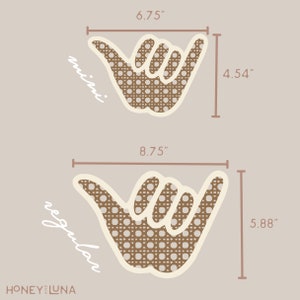 Faux Rattan Shaka Hand Rattan Style Shaka Hand Faux Rattan - Etsy