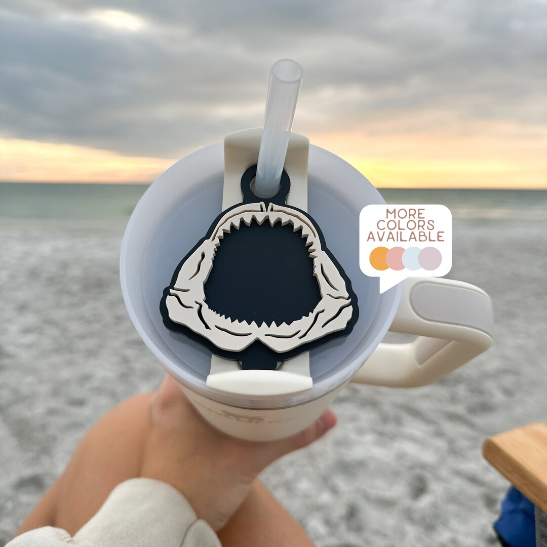 Shark Jaw Stanley Cup Topper, Shark Straw Topper, Shark Gifts, Great ...