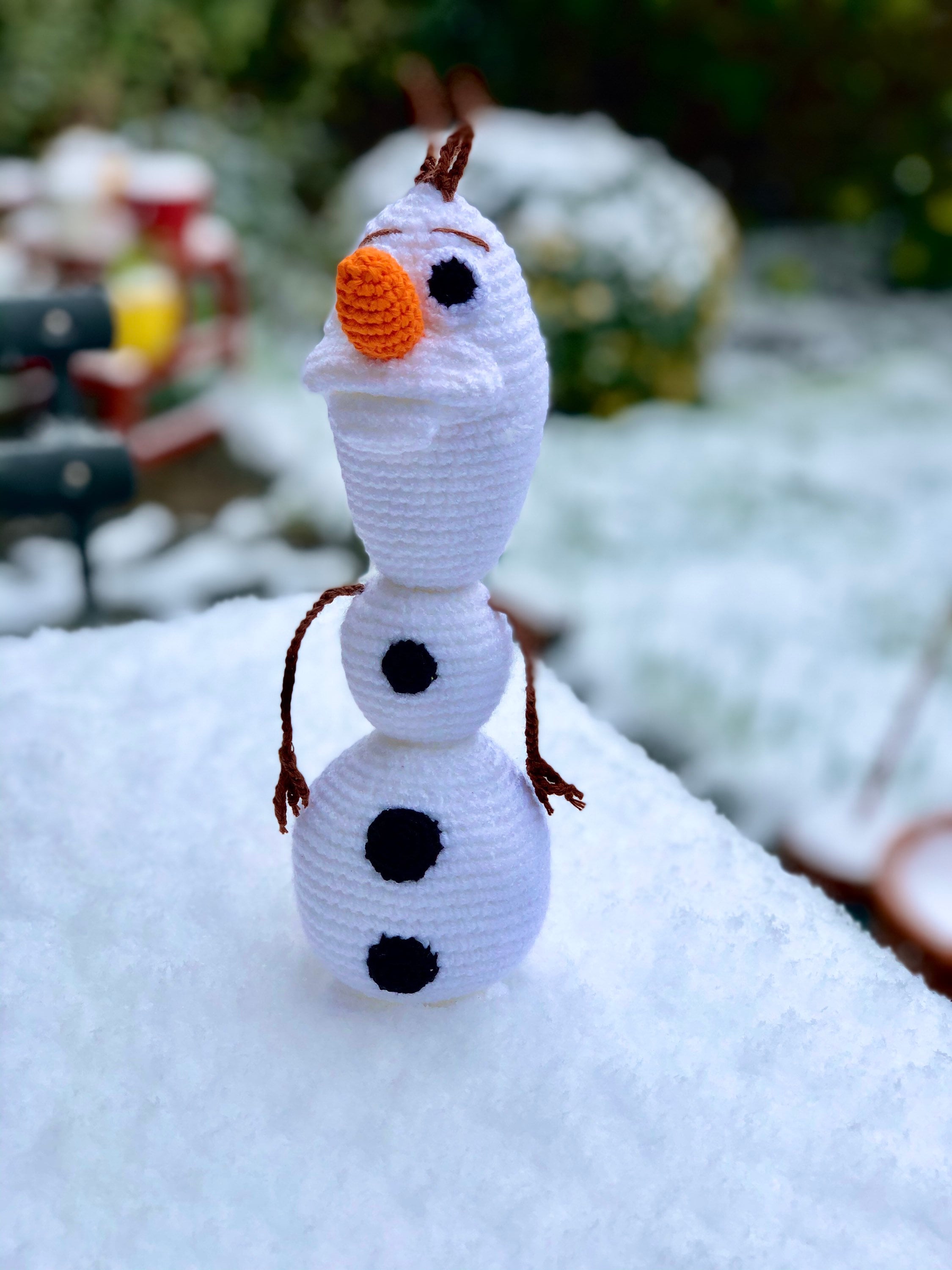 Olaf Crochet Stuffed Toy/frozen Toy/handmade Olaf/nursery Decor/baby ...