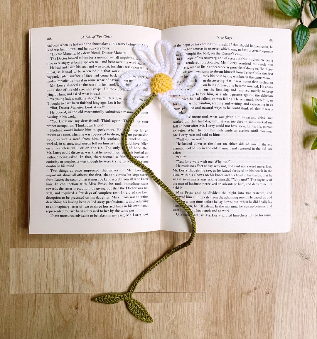 Daisy Crochet Bookmark | Crochet Flower Bookmark | Handmade Bookmark ...