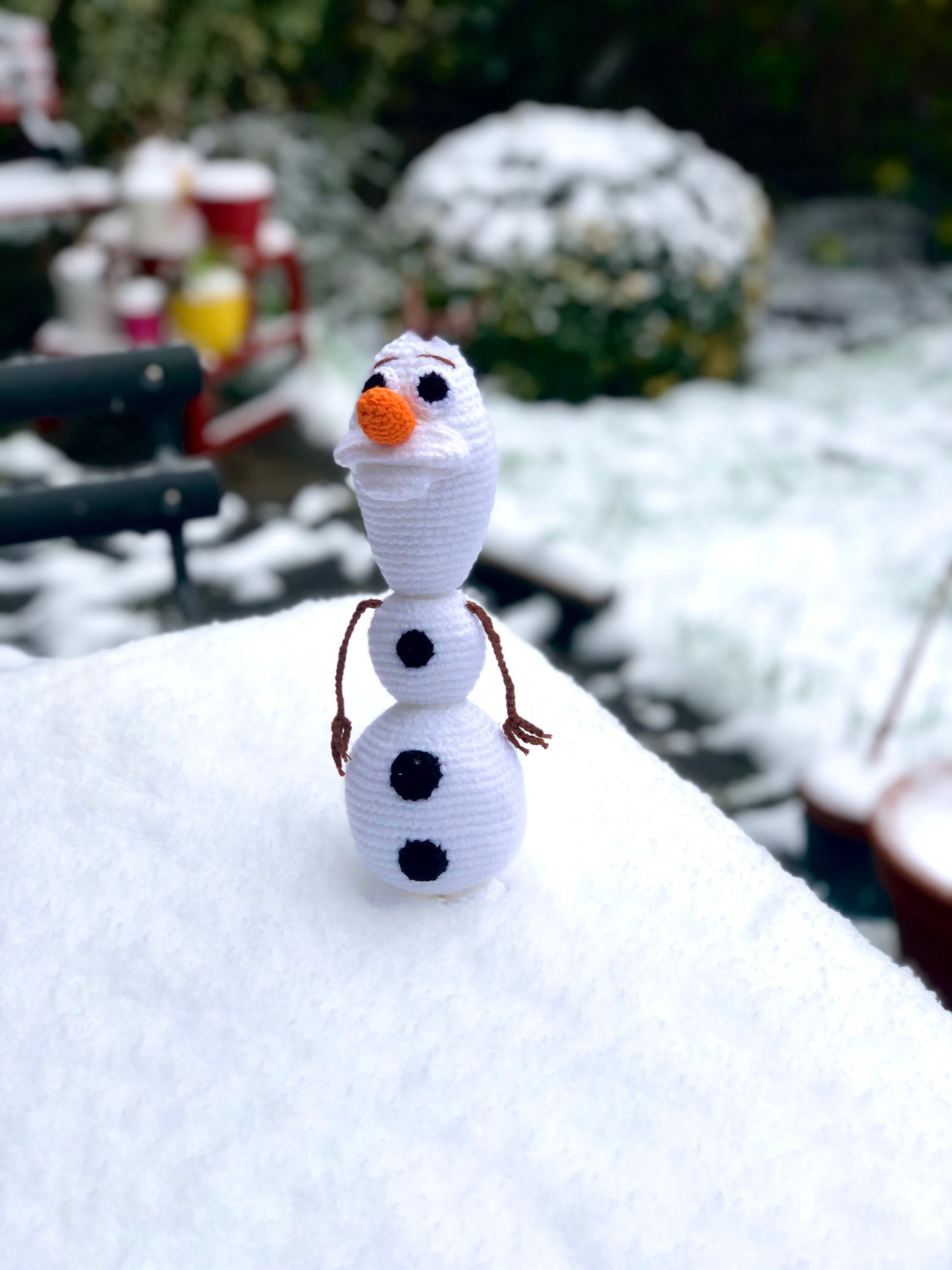 Olaf Crochet Stuffed Toy/frozen Toy/handmade Olaf/nursery Decor/baby ...