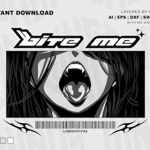 Anime Girl / Ahegao / Anime Svg / Ai, Eps, Dxf, Svg, Png - Etsy UK