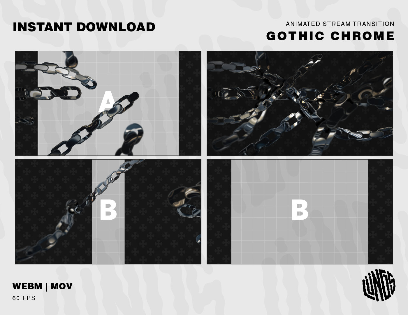 Gothic Animated Stream Transition / Gothic Chrome / Twitch Transition ...