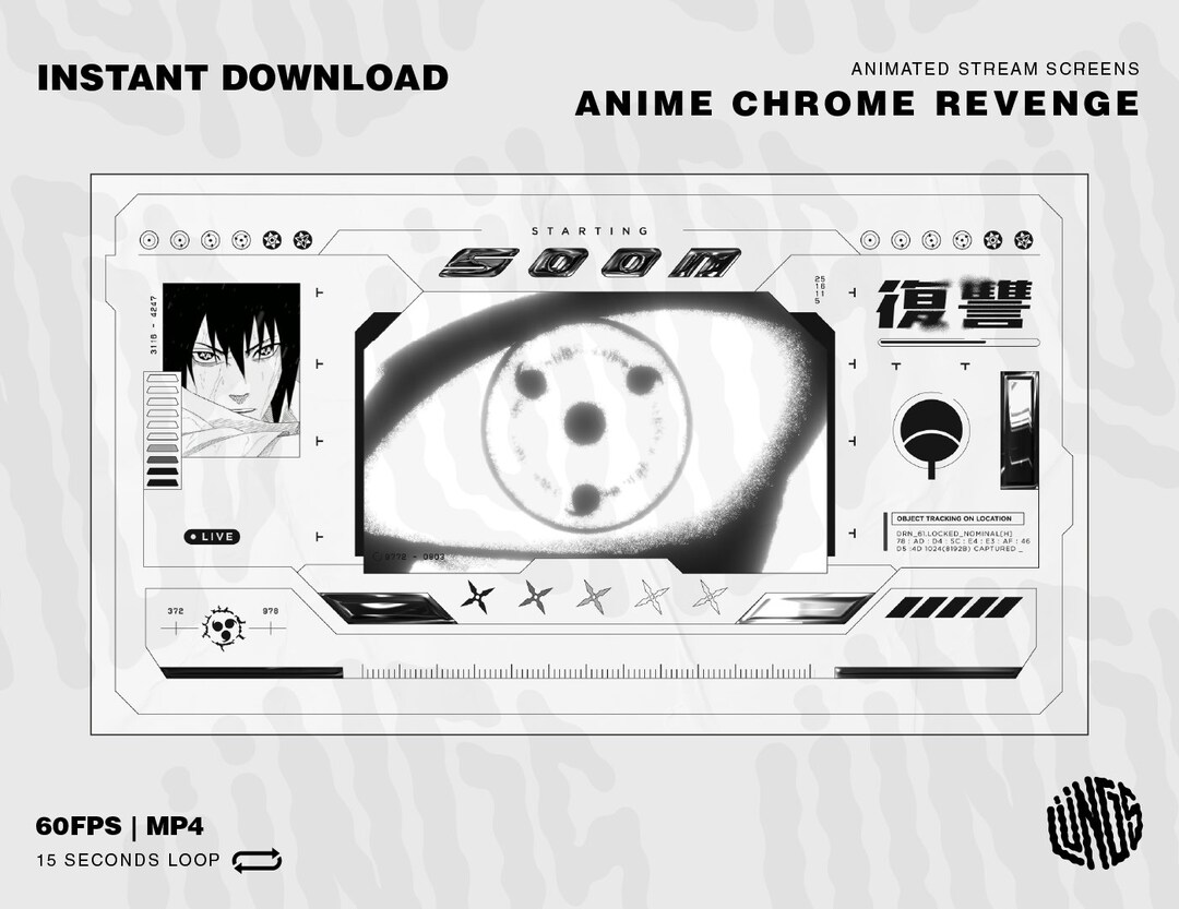 Gothic Animated Stream Screens / Gothic Chrome / Twitch Overlay Lofi ...