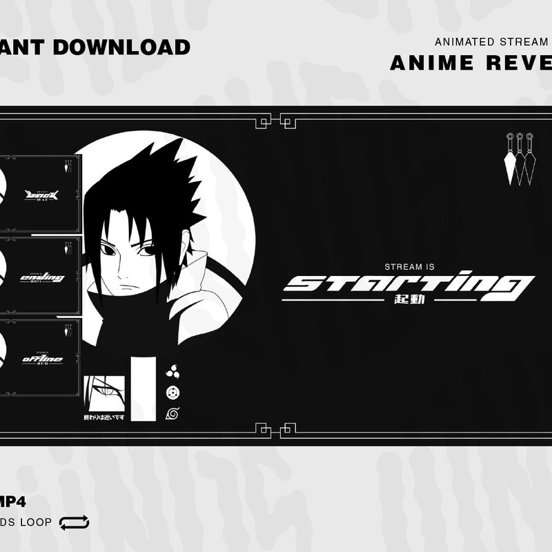 Naruto Twitch Overlay - Etsy