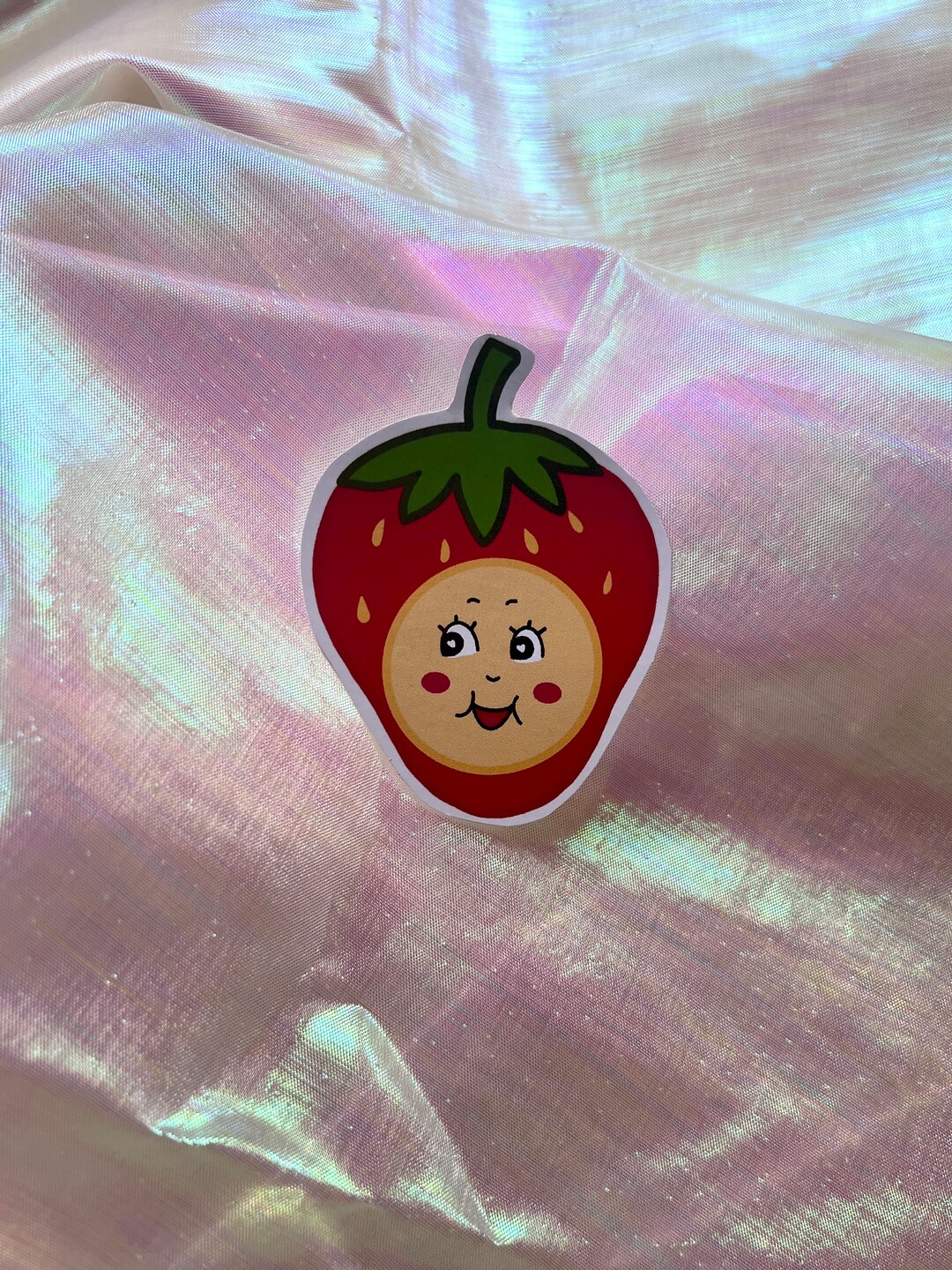 Strawberry Kewpie Sticker - Etsy
