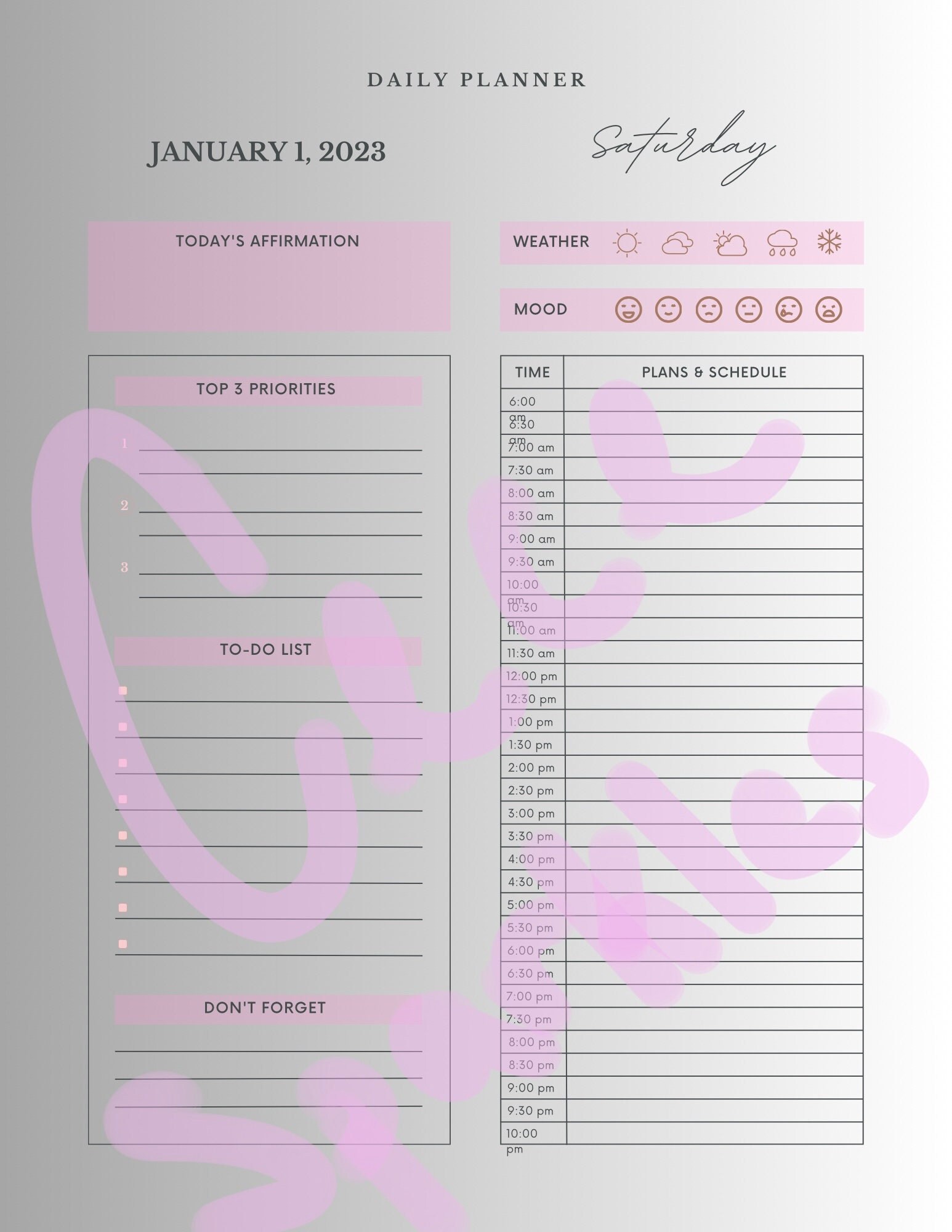 12 Sheets Planner Daily Monthly Goodnote Notes Journal - Etsy