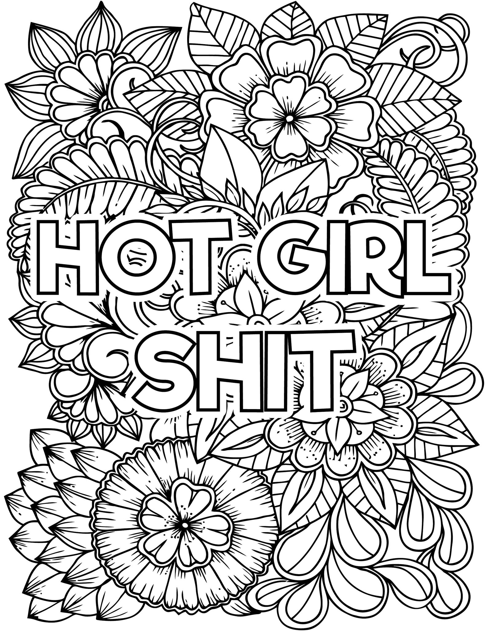 10 Adult Curse Words Coloring Pages Adult Coloring Pages Etsy