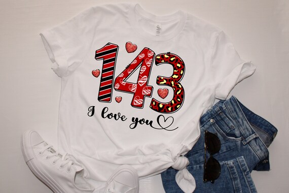 I Love You 143 PNG Sublimation Design Valentines Day Png 143 - Etsy