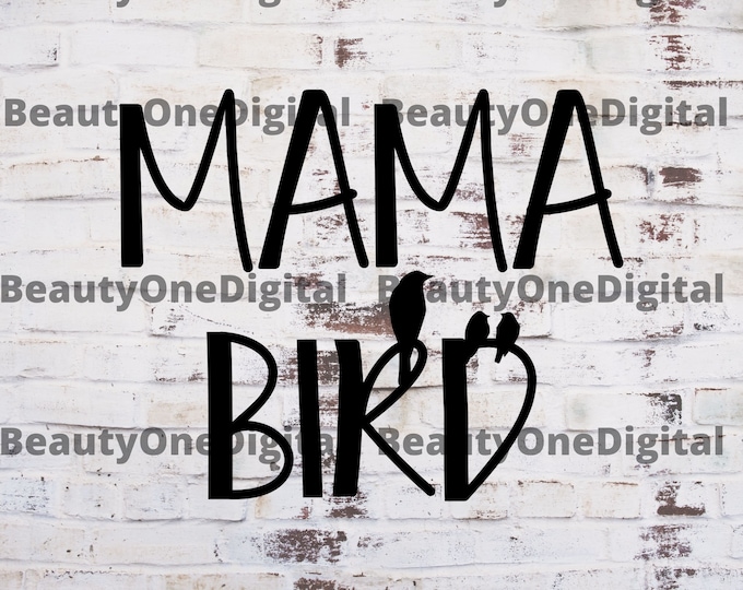 Mama Bird SVG - Etsy Canada