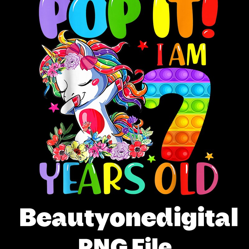 Unicorn 7th Birthday Svg - Etsy