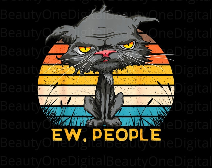 Ew People Cat SVG DXF PNG - Etsy Canada