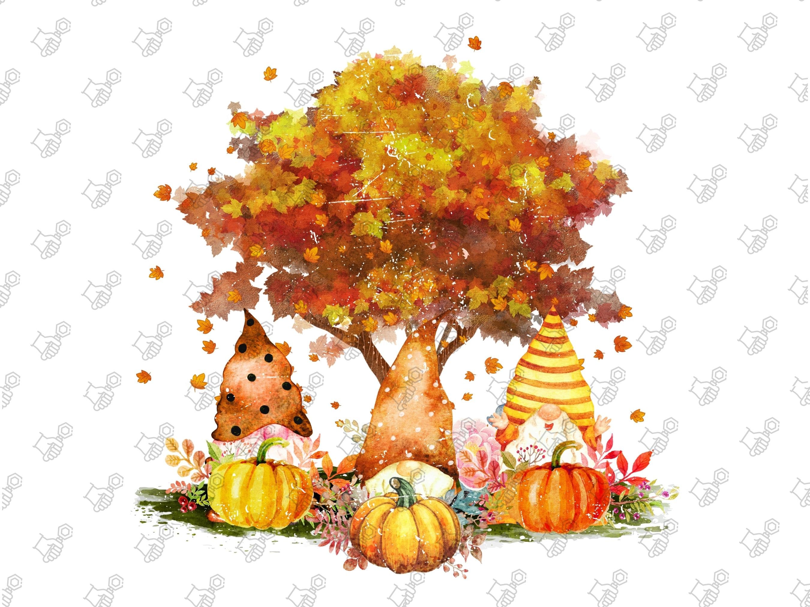 Pompoen Herfst En Herfst Kabouters PNG herfst kabouters voor - Etsy ...