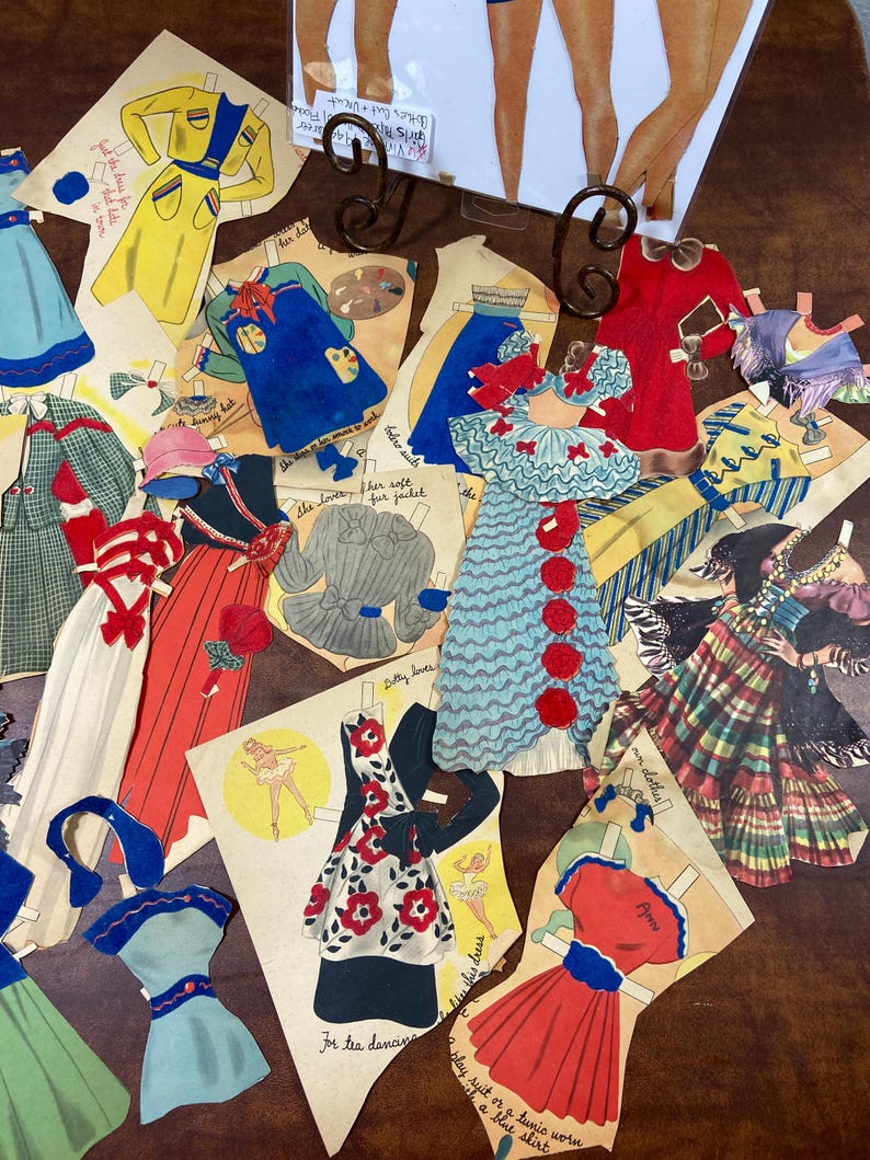Vintage 40s-50s Paper Dolls Set, BLONDI Cartoon Collection - Etsy
