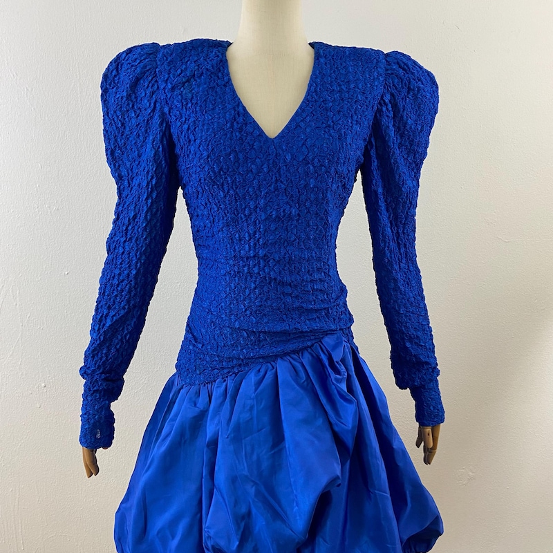 80s Bubble Skirt Dress - Etsy