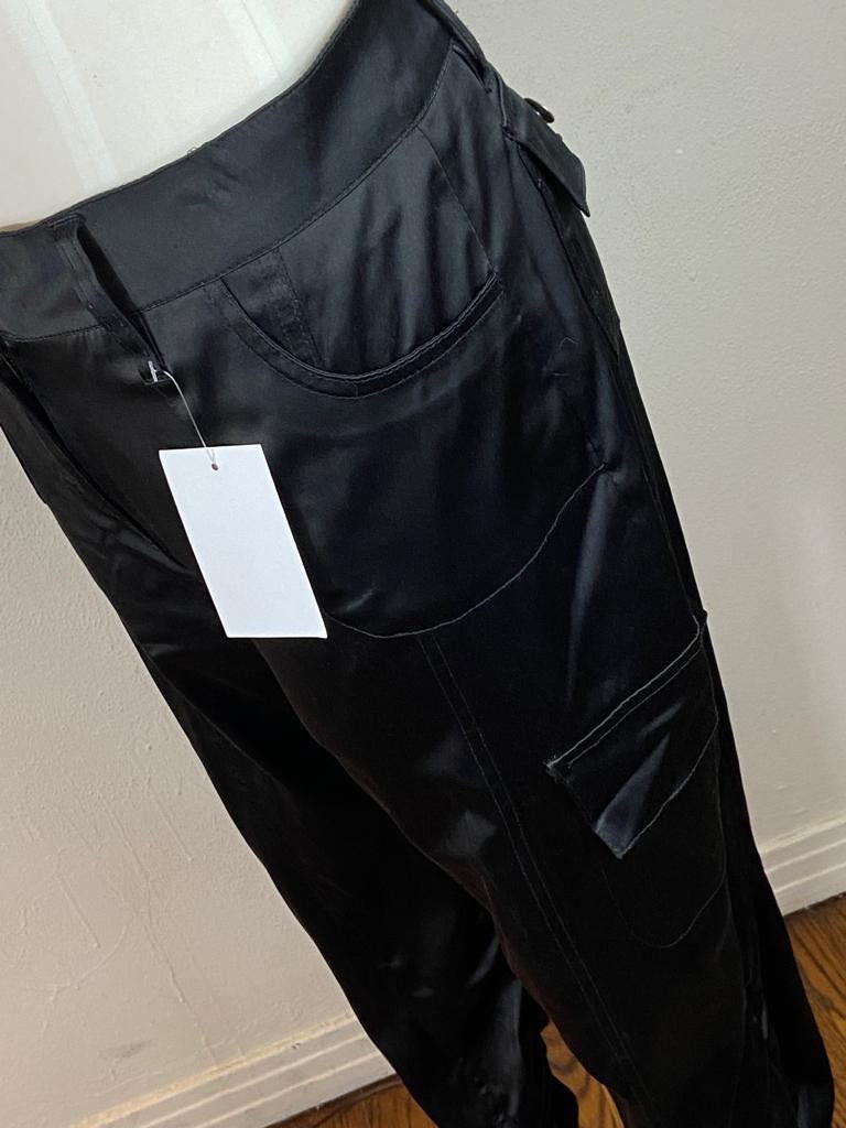 Vintage 80s Gold Flava Satin Poly Pucker Pants / Trousers Lady - Etsy