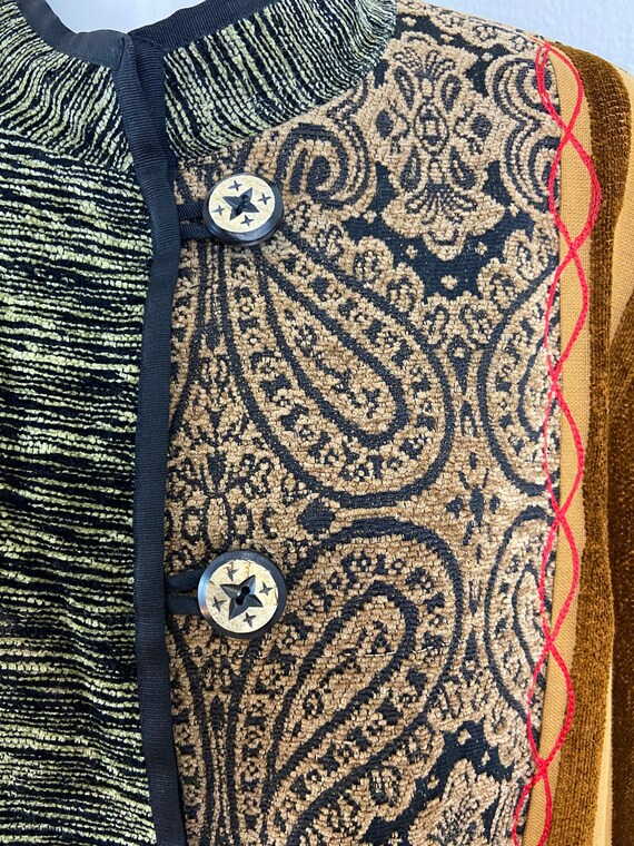 Vintage Patches Paisley Stripes Embroidery Tapestry J… - Gem