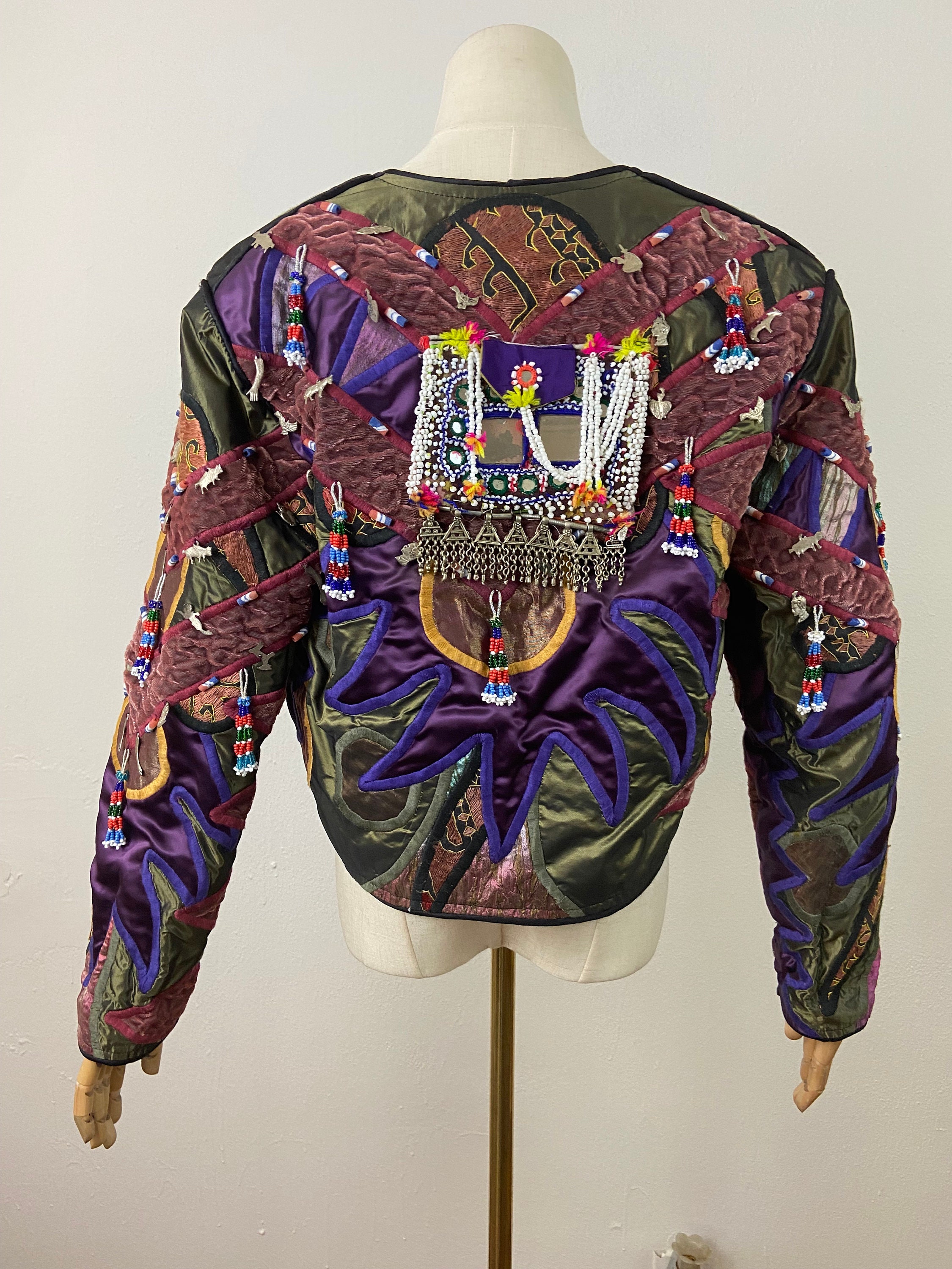 Vintage 80s La Colección Judith Roberts Abstract Embroidery With Brass ...