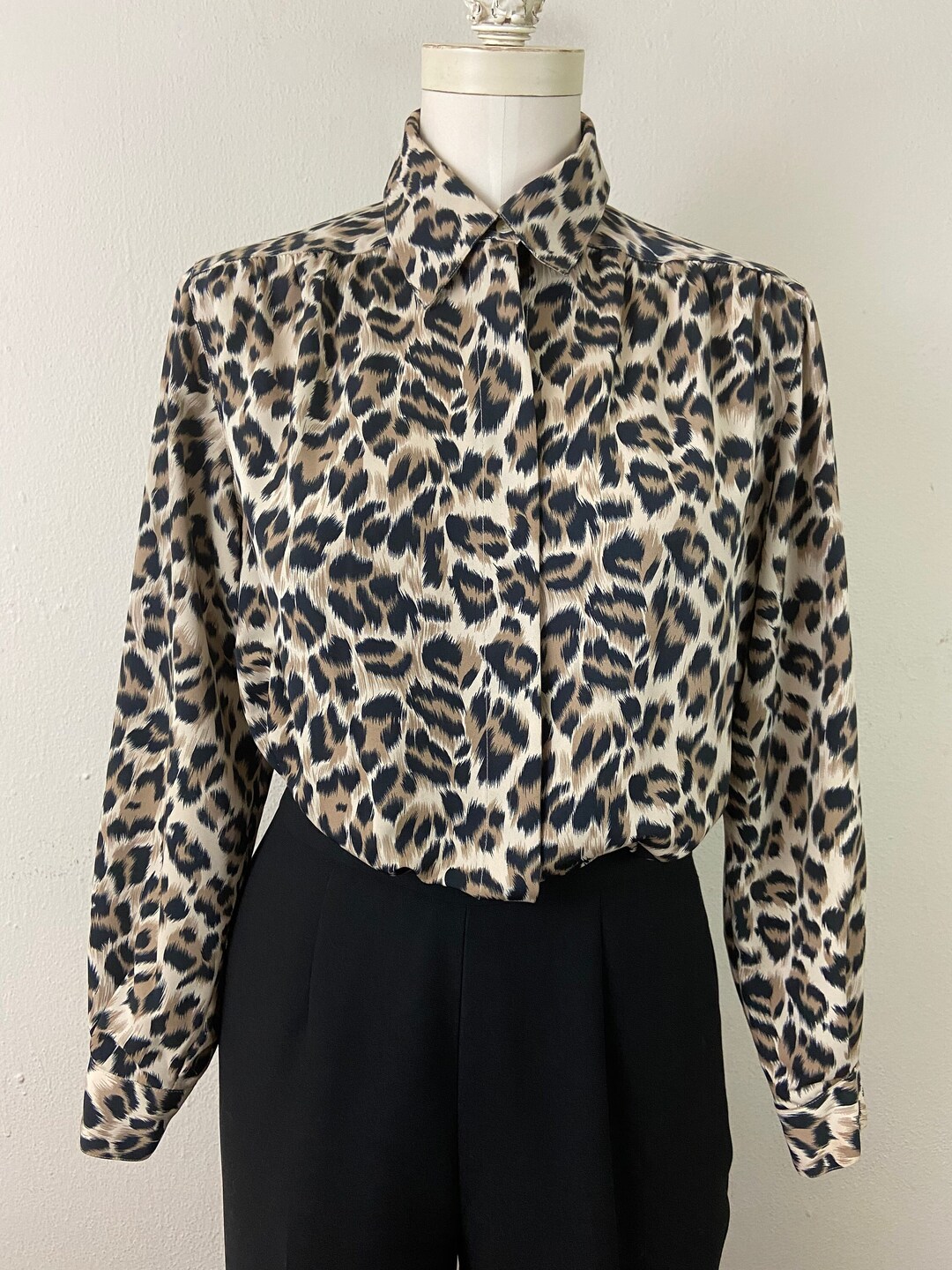 Vintage Early 90s Chita Print Oversize Shoulder and Sleeves - Etsy