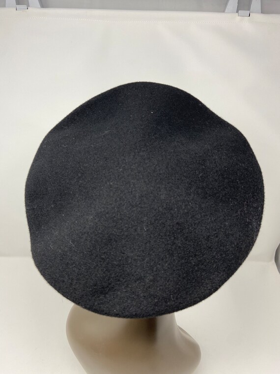 Vintage Y2K Black Wool Beret Monty Style Hat By KANGO… - Gem