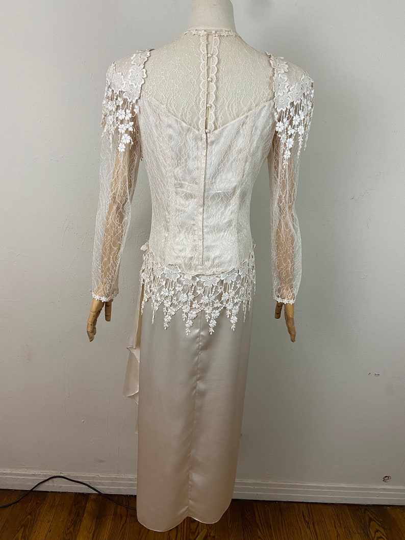 Vintage 80s Barbara Chodos Second Nuptials Chantillí and Guipure Lace ...