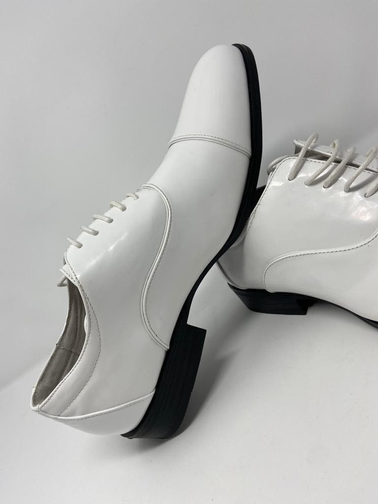 Vintage White Charol Leather New Old Memory Foam Mens Shoes - Etsy