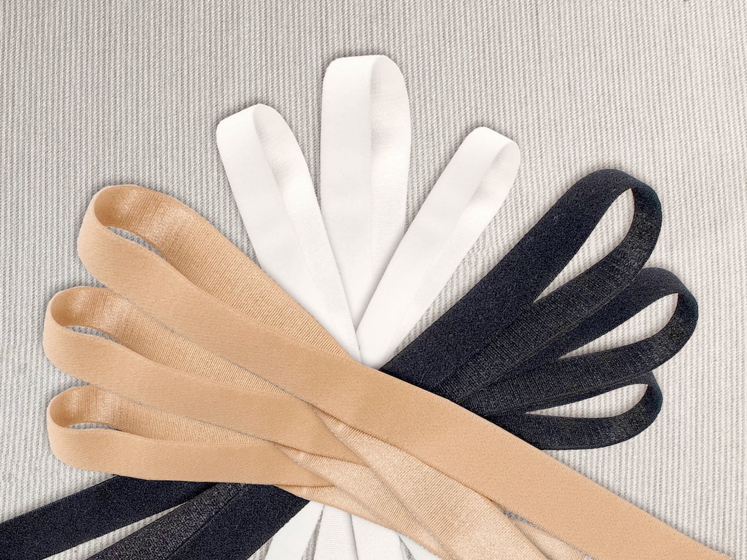 Satin Plush Back Elastic Bra Straps Lingerie Bralette Making Felt-back ...