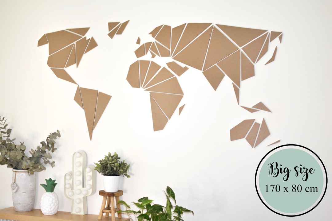 Printable Origami World Map Template, Printable Template World Map ...