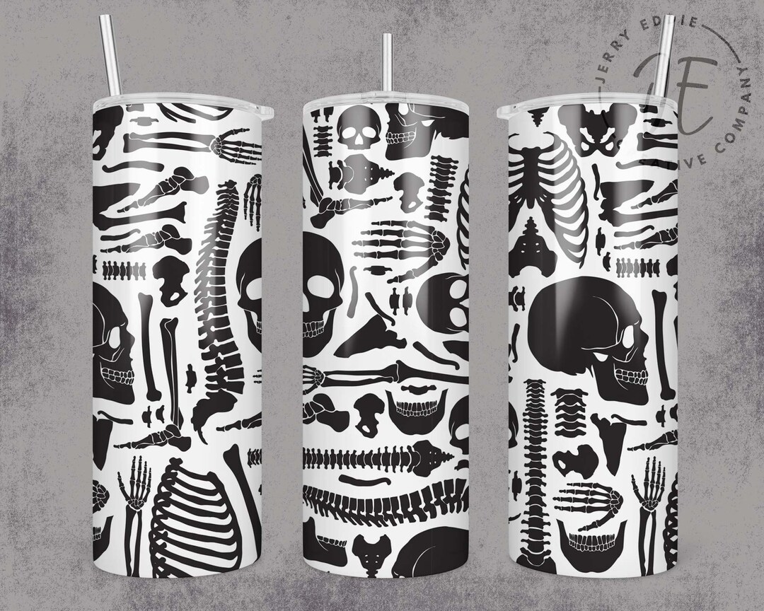 20oz Tumbler Wrap Spooky Skeleton - Etsy