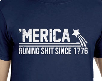 Fourth of July Running Shirt - Etsy