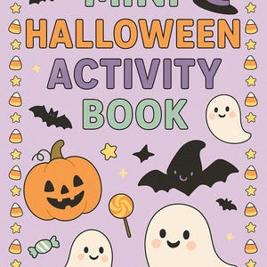 Mini Halloween Activity Book for Kids – Fun Printable Games & Coloring ...