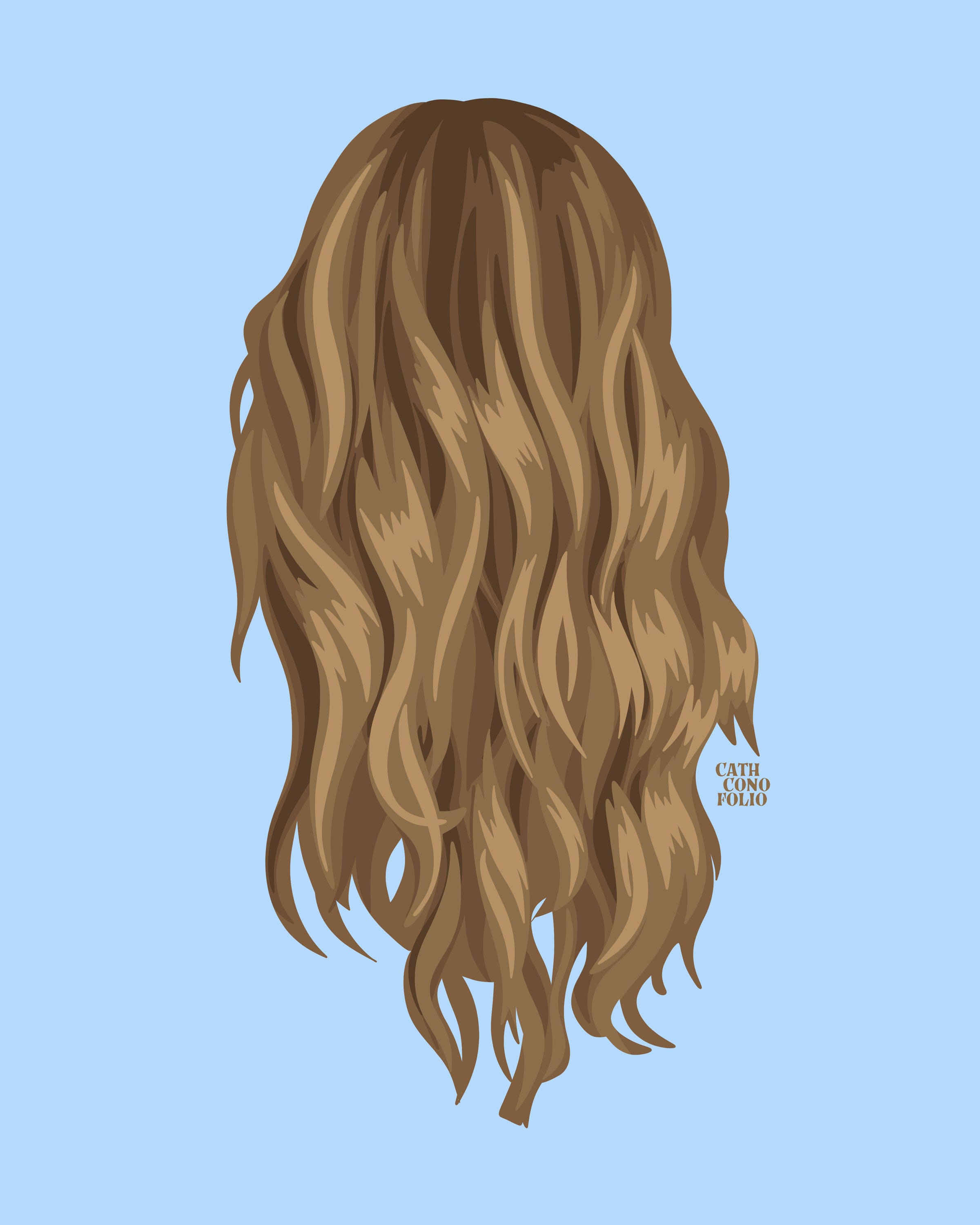 Procreate Digital Art Illustration Hair Tutorial How to Draw - Etsy