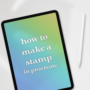 How to Make a Stamp in Procreate , Procreate Tutorial, Illustration ...