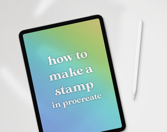 How to Make a Stamp in Procreate Procreate Tutorial - Etsy